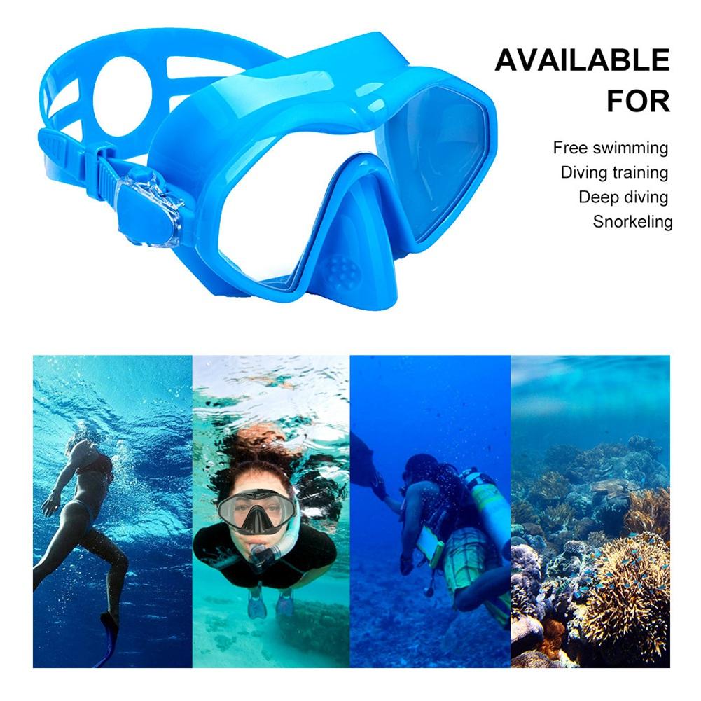Buy Adult Diving Mask Silicone Snorkeling Mask Equipped with Adjustable ...