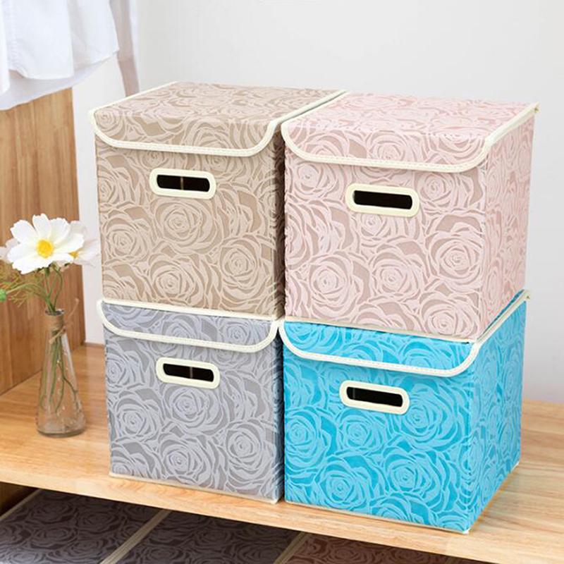 Buy Storage Box Desktop Storage Box Material Non-woven Storage Box Gift ...
