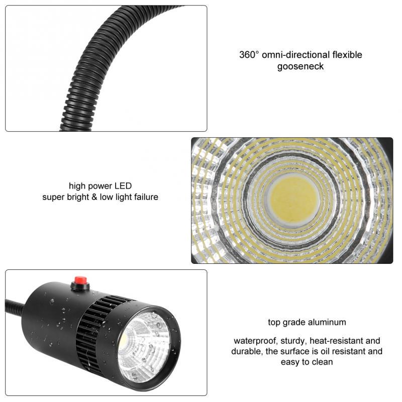 Buy 7W 110-220V LED Working Light Sewing Machine Lathes Lamp Magnetic ...