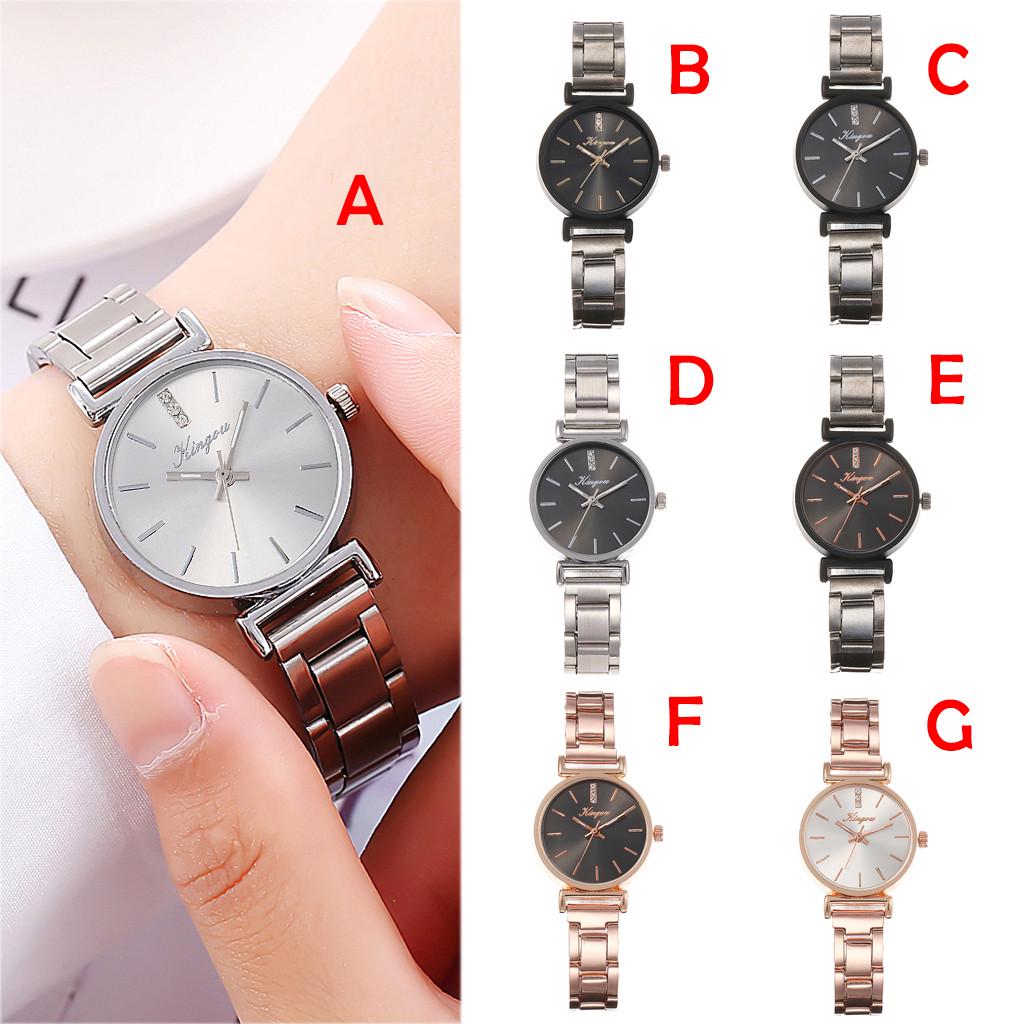 Buy Women Alloy Steel Belt Casual Watch Geneva Simple Steel Belt Watch ...