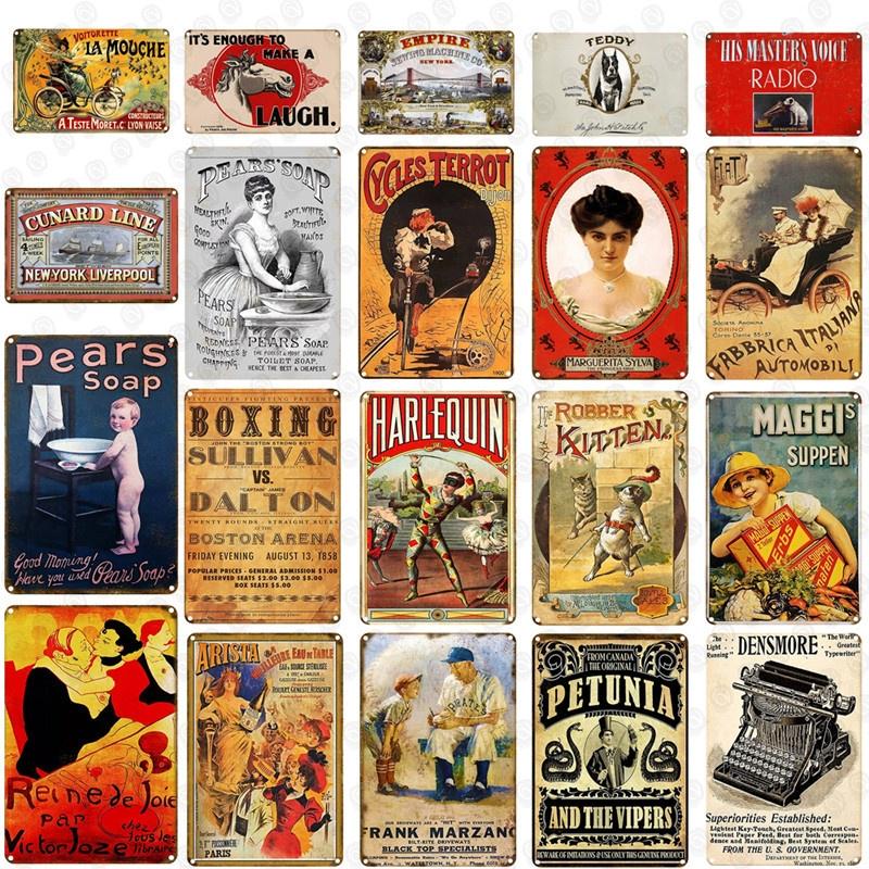 Buy Retro Tin Signs Metal Vintage Posters Plaque Bar Cafe Home House ...