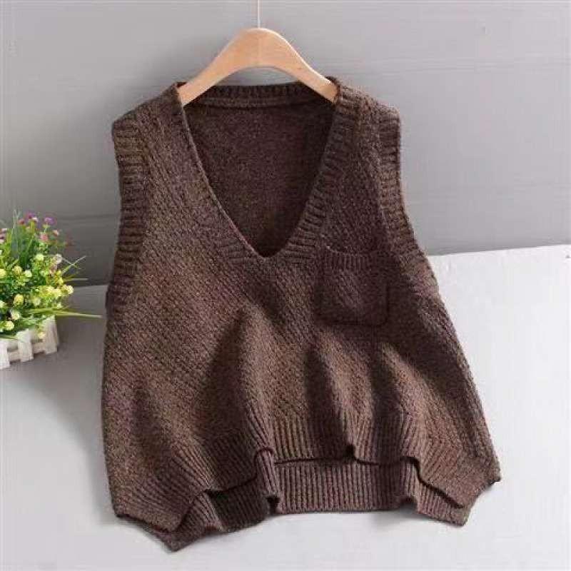 Cheap DX~~New V-neck sweater vest Korean version short sweater vest ...