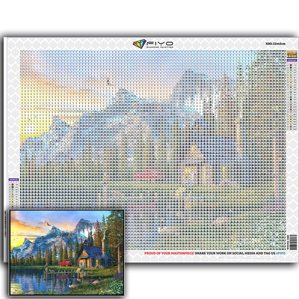 Buy Full 5D Diy Diamond Painting Landscape 5D Diamond Painting Round ...