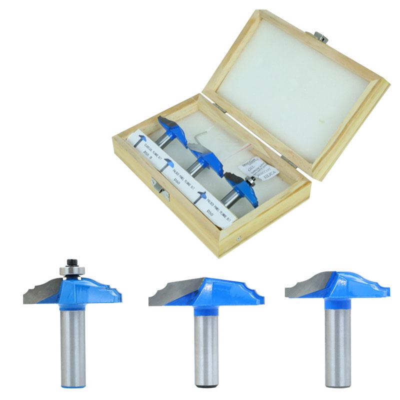 Buy Trimming Machine Carving Slotted Door Panel Knife 3PC Carbide 12 ...