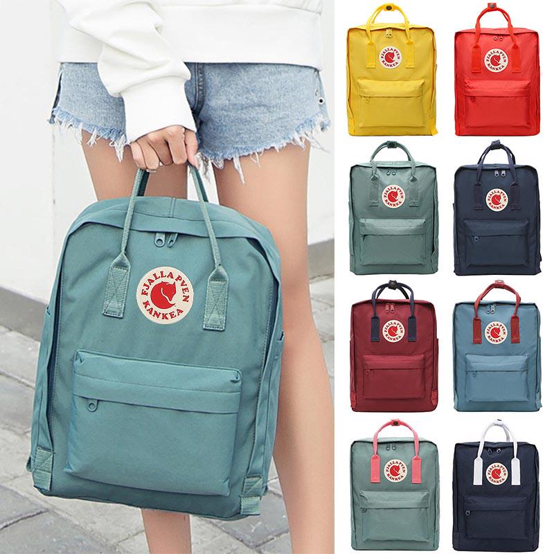 Women Canvas Student Backpacks Waterproof School Bags for Teenagers ...