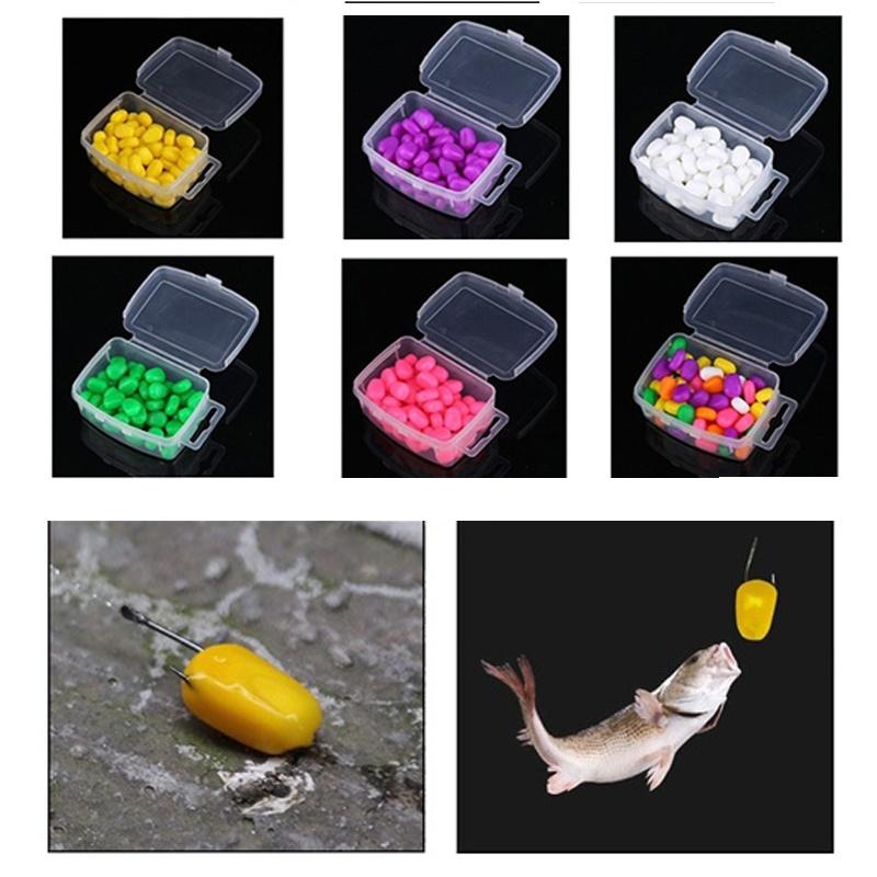 60PCs Plastic Carp Fishing Corn Floating Artificial Pop up Baits ...