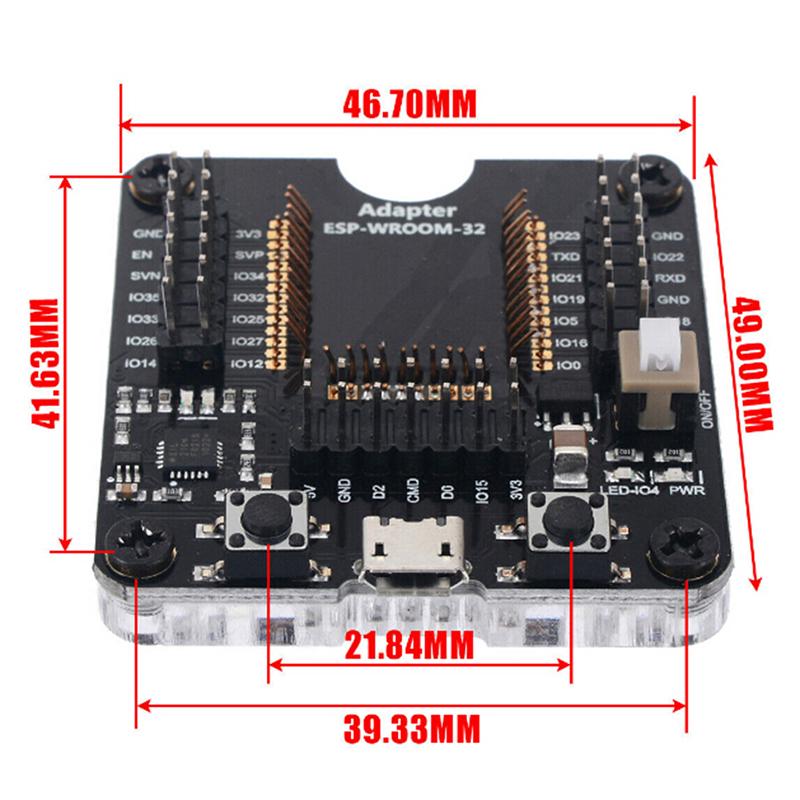 Buy Programmer Tool Esp32 Adapter Socket Kit For Espressif Esp Wroom 32 Module At Affordable 1921