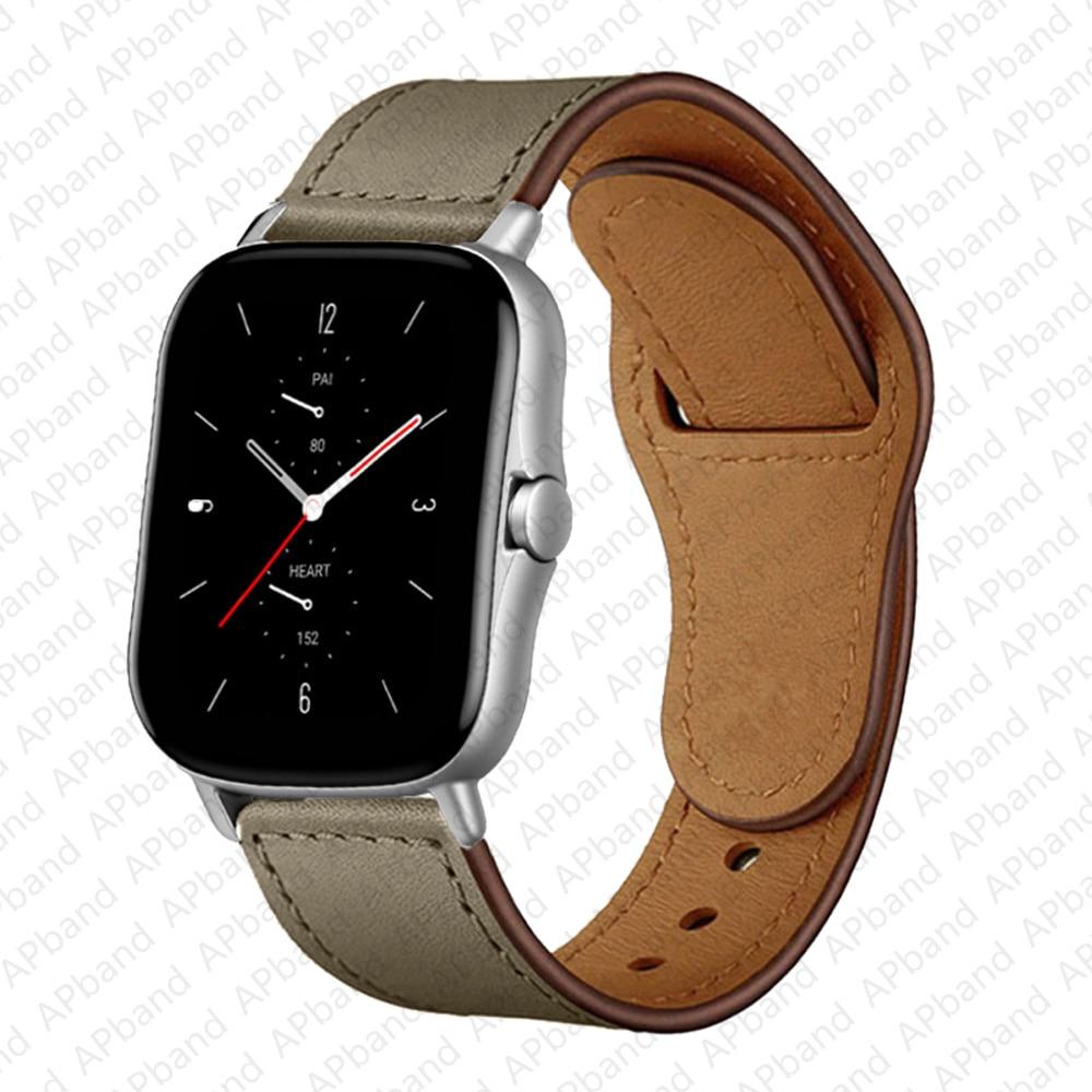 Satın alın Leather Band for samsung galaxy watch 4 3 40mm 44mm classic ...