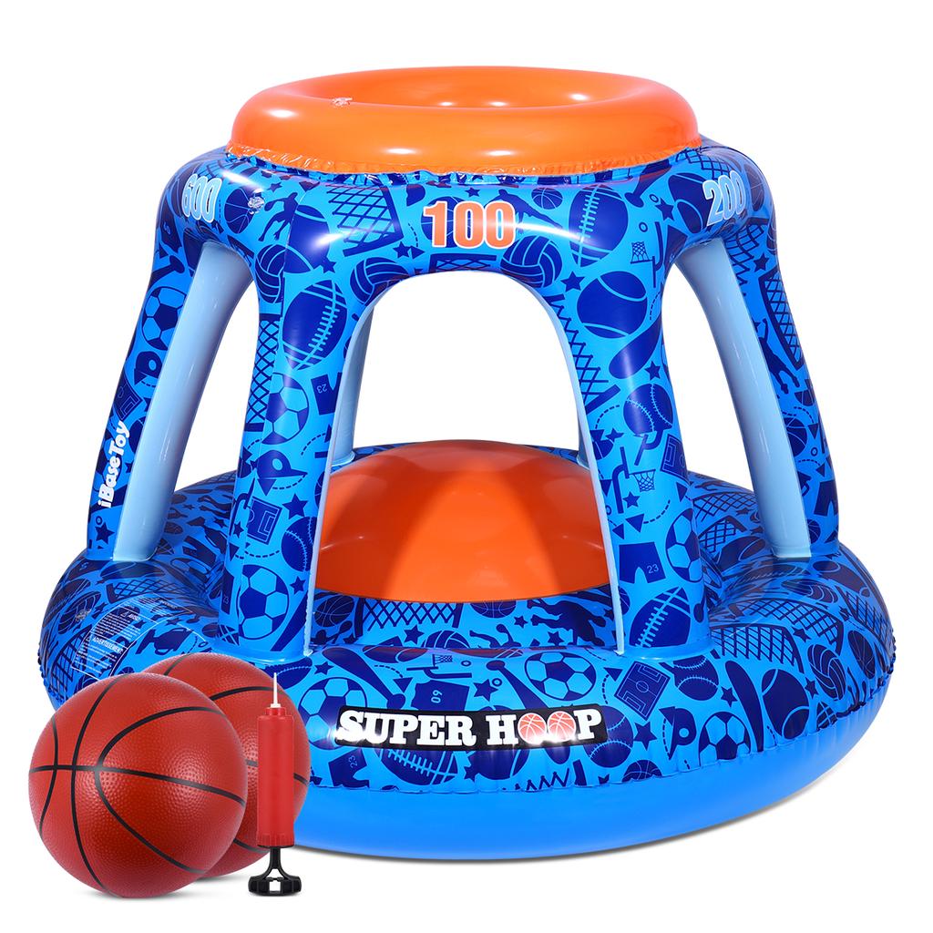 Buy IBASETOY Safe Durable Inflatable Basketball Hoop for Water Play ...