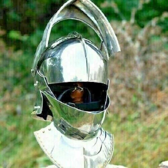 Buy Medieval Helmet SCA Sallet And Bevor Knight Armor With Gorget ...