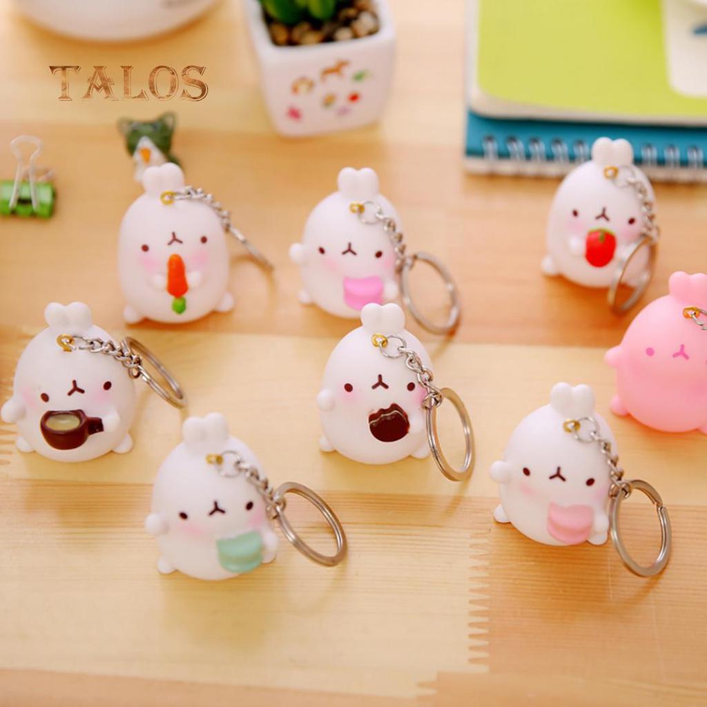 Buy Cute Cartoon Rabbit Key Ring Handbag Charm Pendant Keychain Keyring ...
