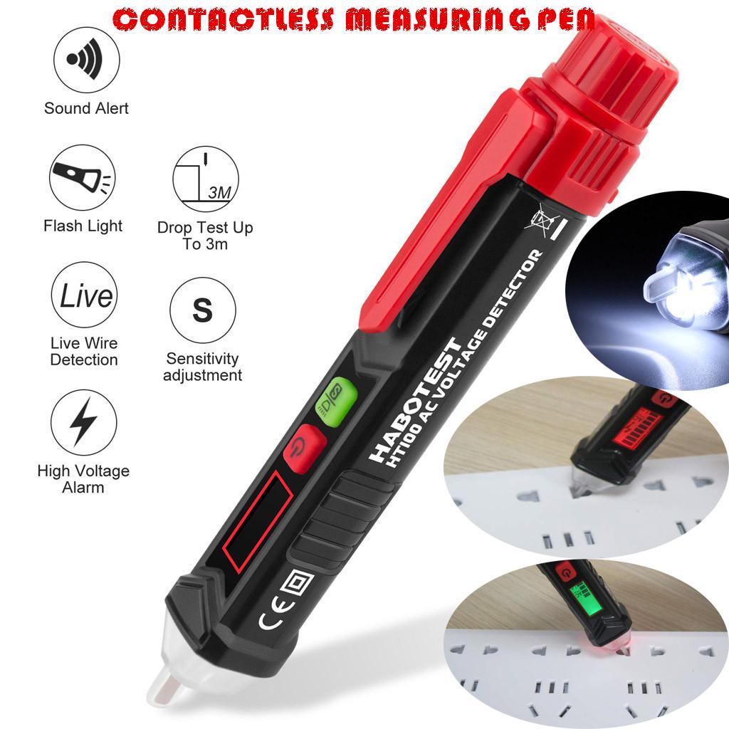 Buy HABOTEST Voltage Test Pen Digital Induction Pens Breakpoint Acousto ...