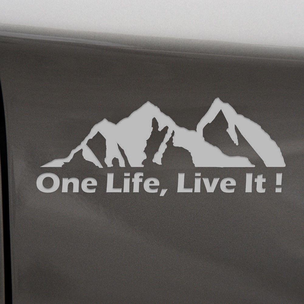 Buy ONE LIFE LIVE IT ! Silhouette Off Road Decals Car Sticker Window at ...