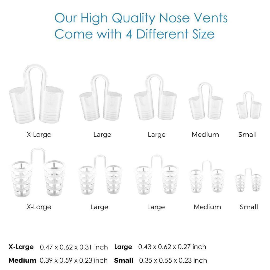 Buy Silicone Snoring Machine Mini Snoring Nose Clip 8 Piece Anti ...