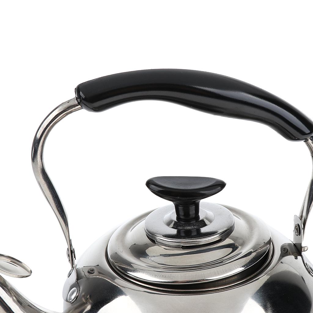 Whistling Kettle Stainless Steel Camping Kitchen Tea Coffee Water Pot ...