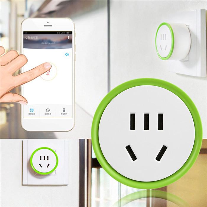 Cheap White Mini Smart Wifi Plug Remote Control Socket Power Supply ...
