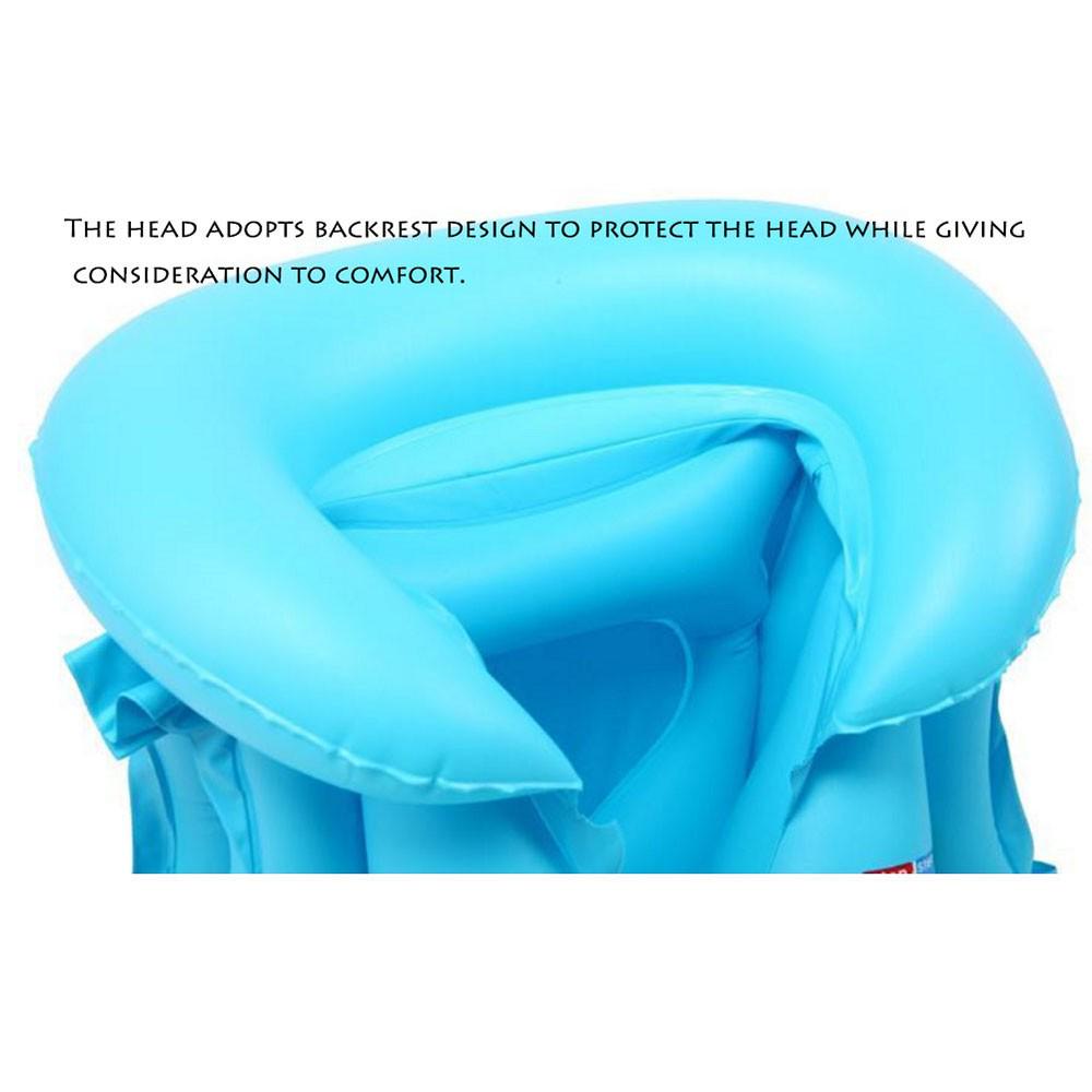 Buy Baby Kids Float Inflatable Swim Vest Solid Color Life Jacket ...