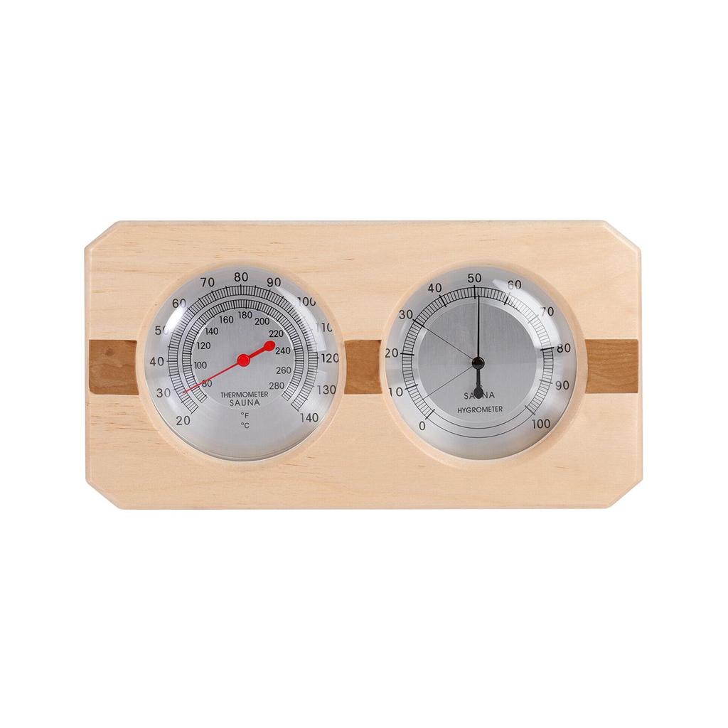 Buy 1*Sauna Room Wood Thermometer Hygrometer Steam Sauna Thermometer UK ...