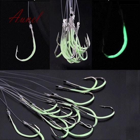 Buy Modish 30pcs Fishhooks Night Light Hooks Outdoor Sports Luminous ...