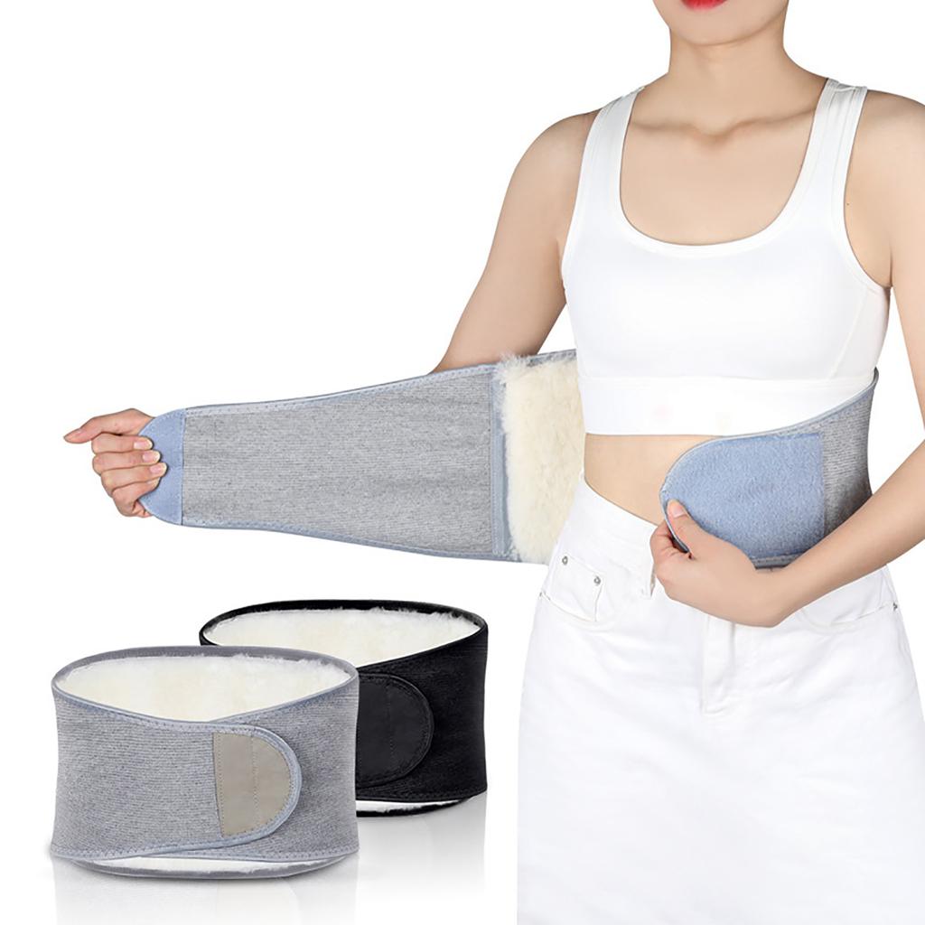 Buy Winter Thicken Thermal Cashmere Waist Warmer Lumbar Support Belt ...