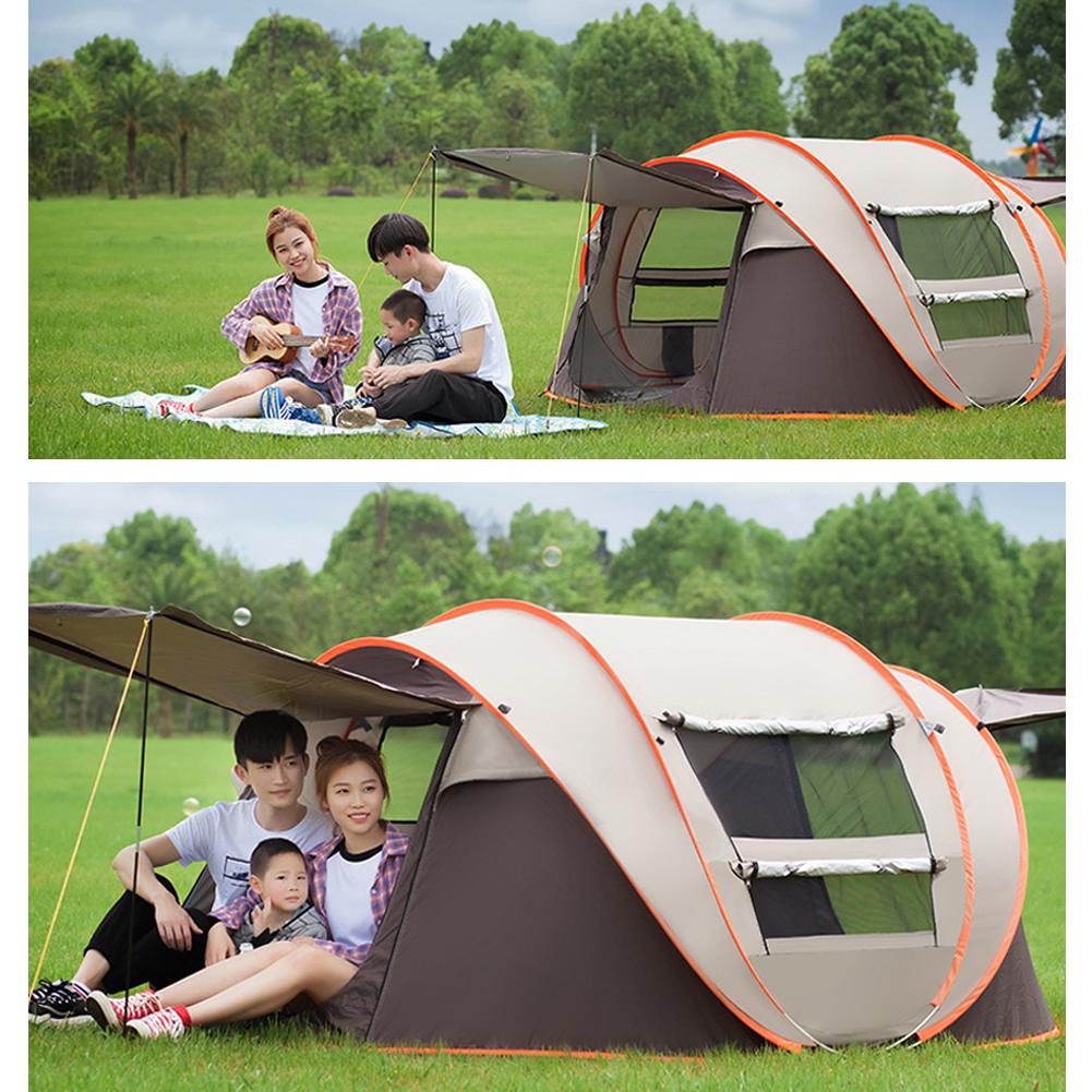 3-4 Person Camping Tent Pop Up Tent Instant Set Up Outdoor Hiking Backpacking Tent Waterproof ...