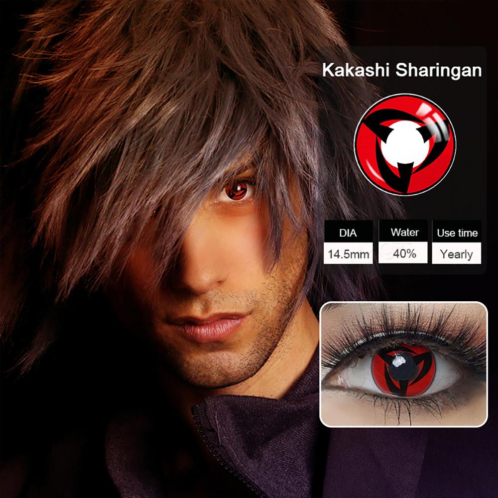 Buy Red Demon Cosplay Eye Contacts Manson Halloween Contact Lenses For ...