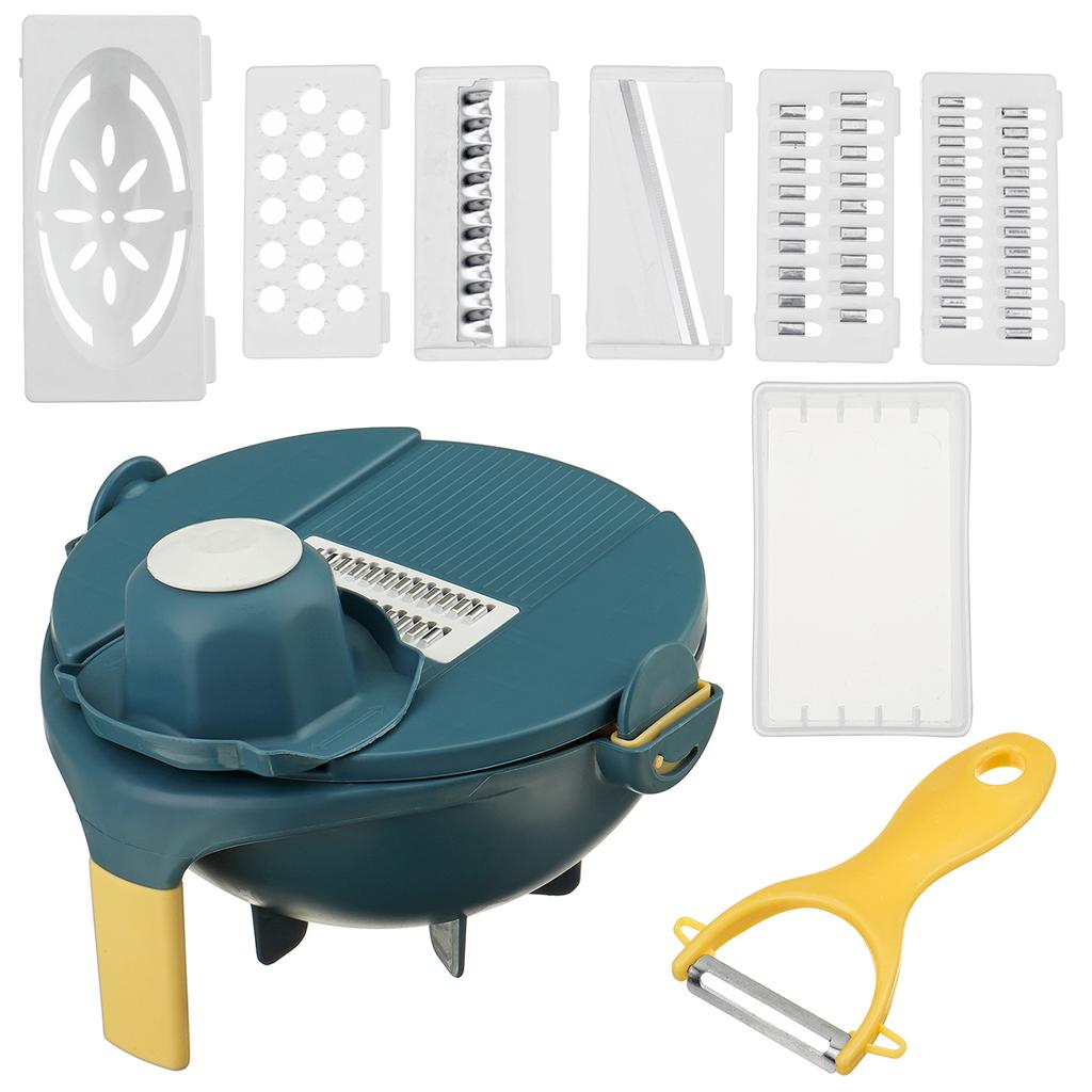 Buy Professional 9 IN 1 Multifunction Rotate Magic Vegetable Cutter ...