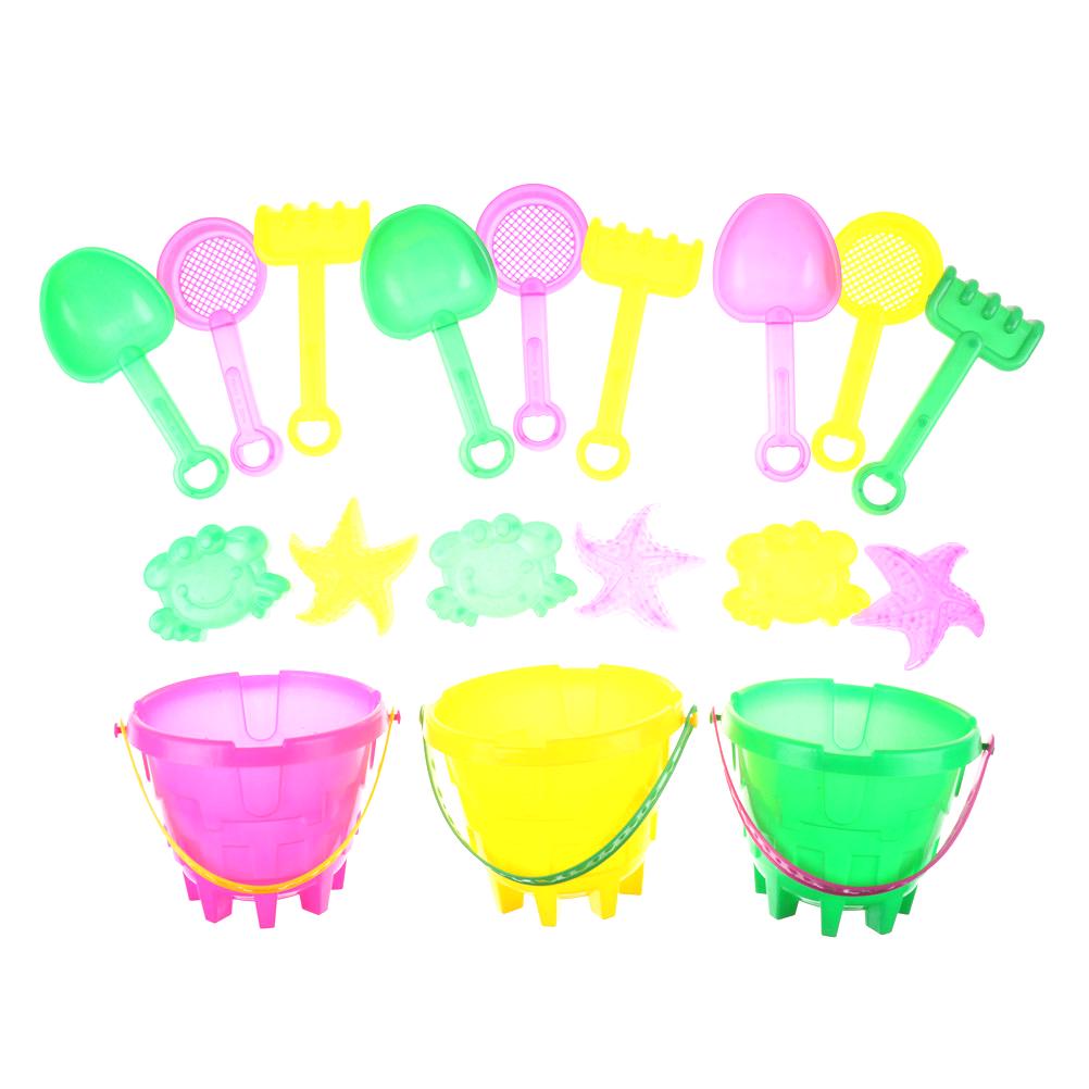 Buy 5Pcs Kid Outdoor Beach Sand Tools Toys Bucket Shovel Set Baby Play ...