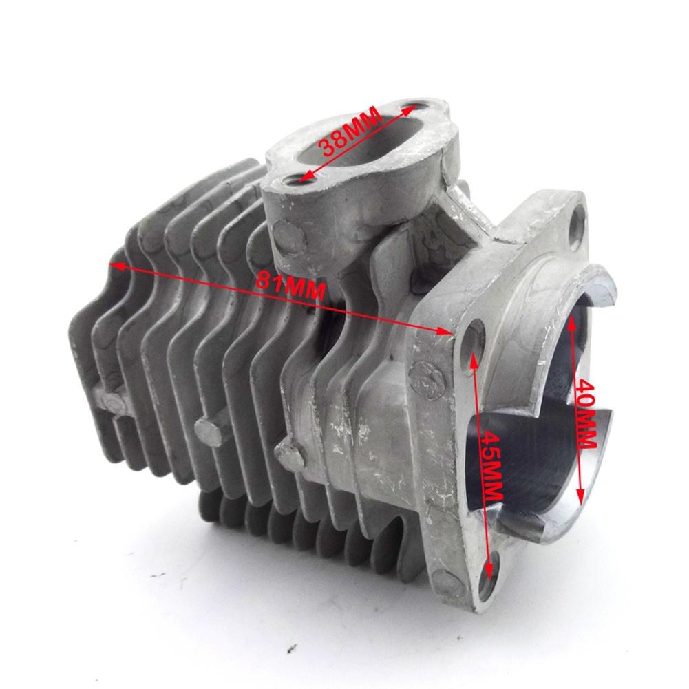 Buy STONEDER 40mm Cylinder Head 10mm Piston Kit L7T Spark Plug For 2 Stroke Pocket Dirt Bike ...