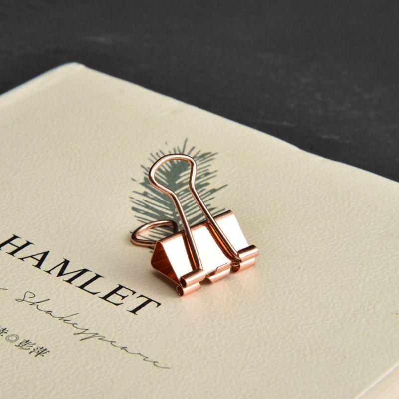 Buy 16pcs 19mm Mini Metal Binder Clip Paper Pile Photo Message Ticket ...