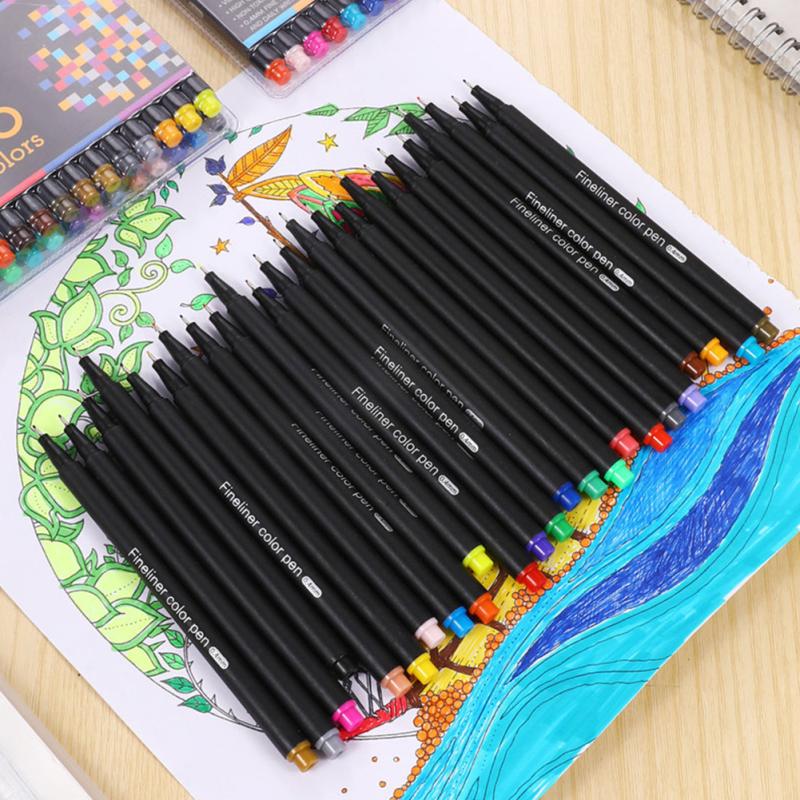Buy 12-Color 0.4mm Waterproof Scriptliner Outline Pen Line Maker ...