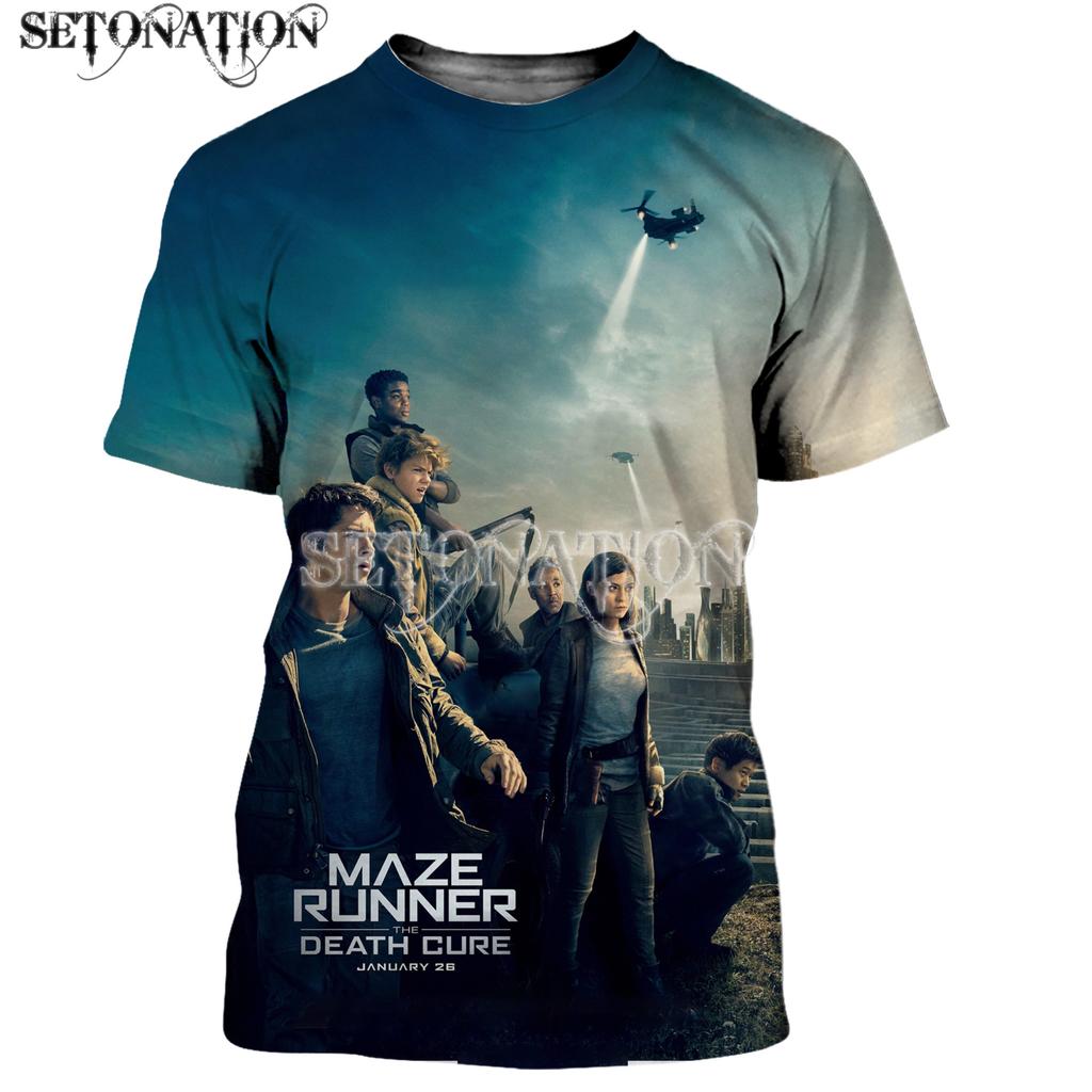 Buy The Maze Runner menNew Fashion Cool 3d Printed T -Shirts Casual ...