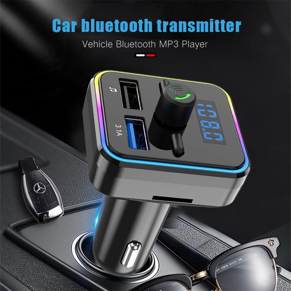 Buy Dual USB Smart Fast Charger TF U Disk Bluetooth 5.0 FM Transmitter ...