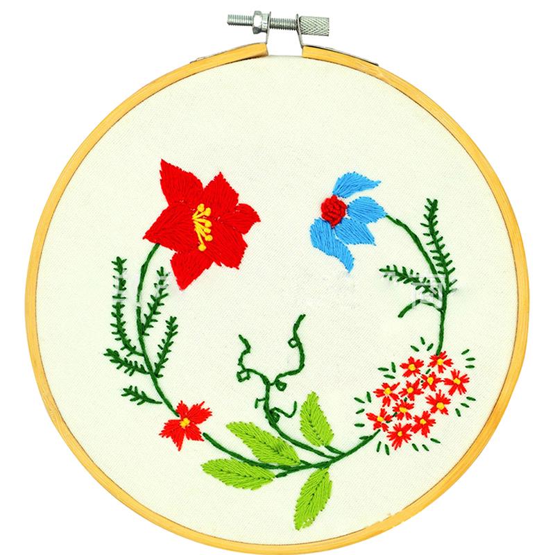 Buy Bamboo Frame Embroidery Hoop Diy Cross Stitch Sewing Machine at ...