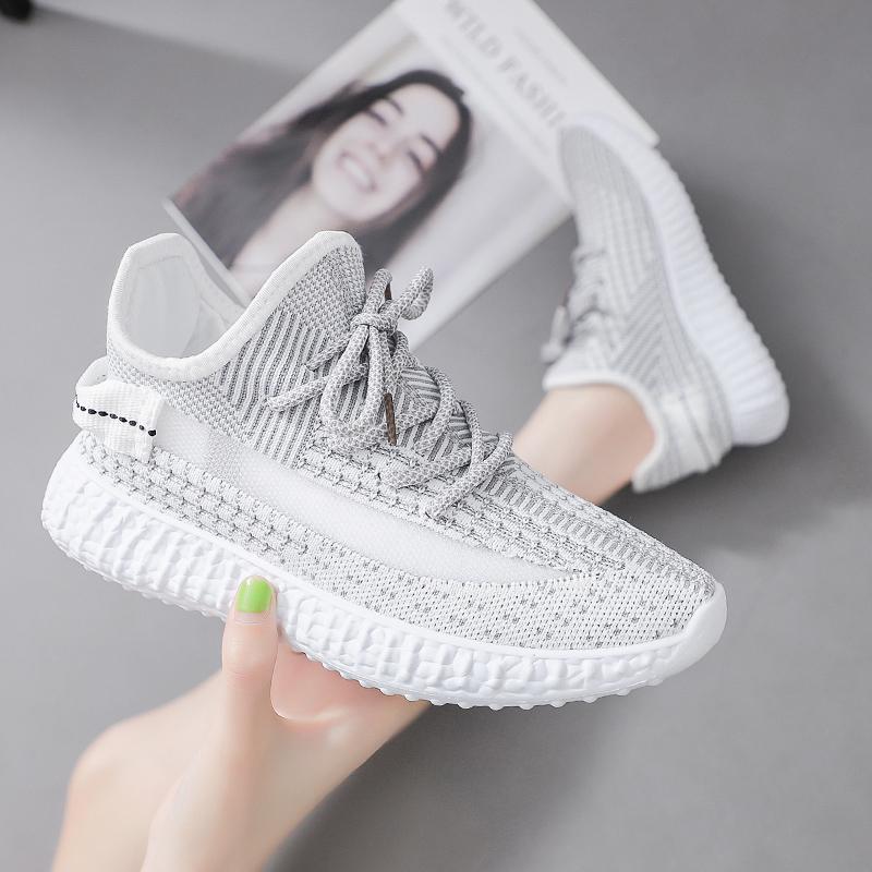 Buy Fly-knit Shoes Women's Shoes Coconut Shoes, Girls Casual Shoes ...