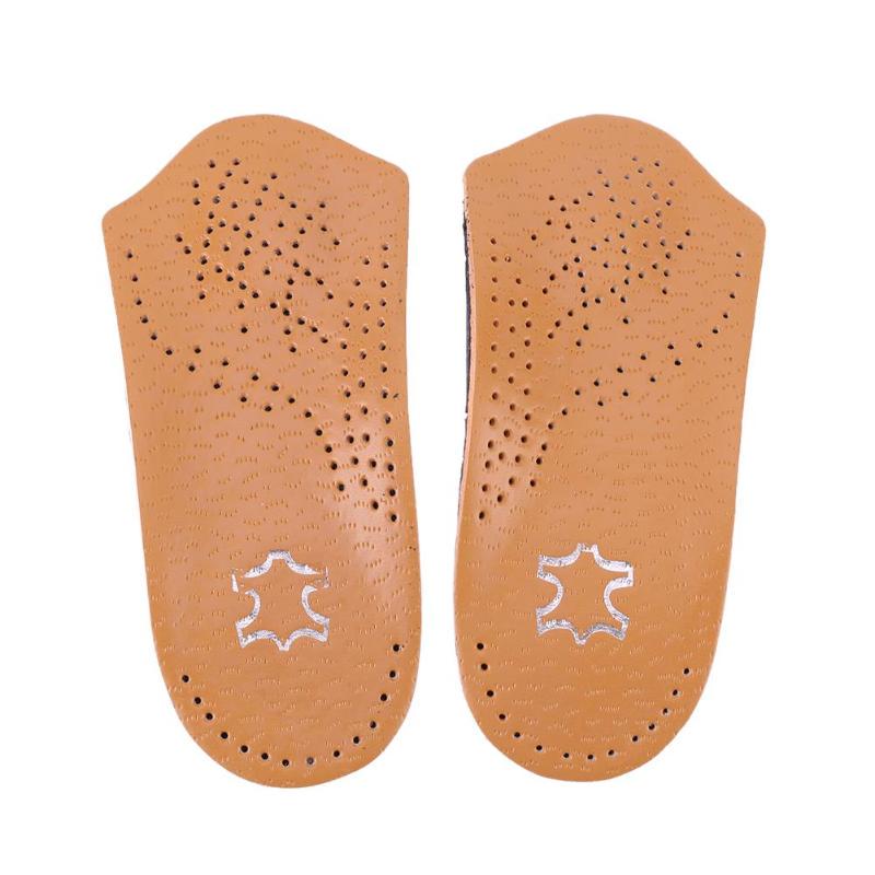 Buy Women Men Leather Orthotics Half Insoles Flat Foot Arch Support ...