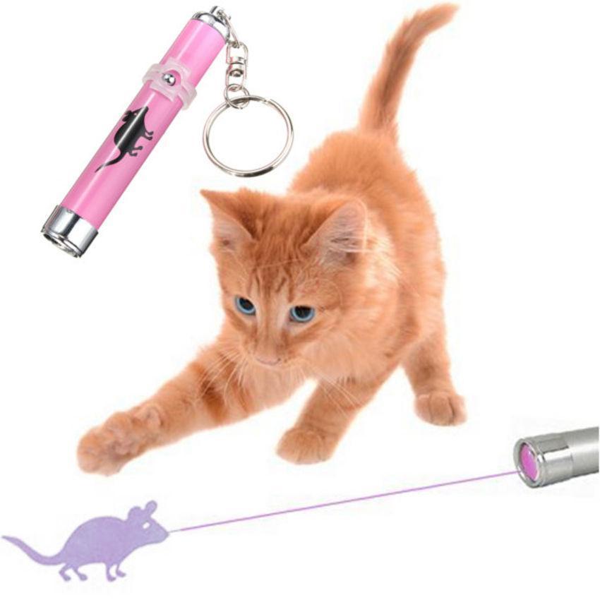 Buy Interactive LED Training Funny Cat Play Toy Laser Pointer Pen Mouse ...