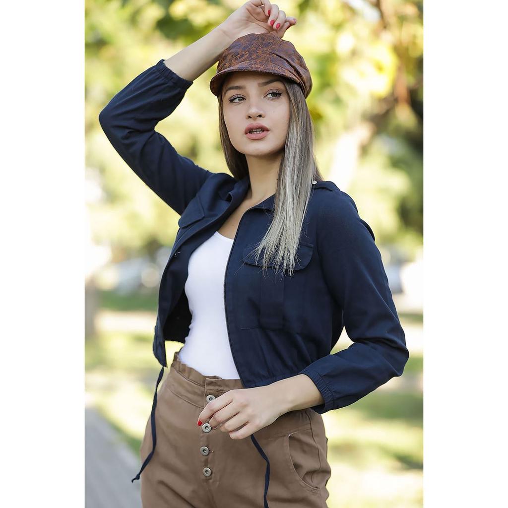 Buy Navy Blue Women's Short Jacket at affordable prices — free shipping ...