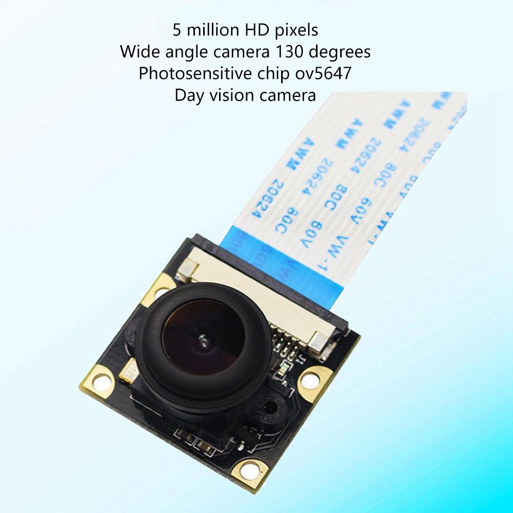 For Raspberry Pi 4B 3B+ Day Vision Camera Module 5MP 1080P Fisheye 130 ...