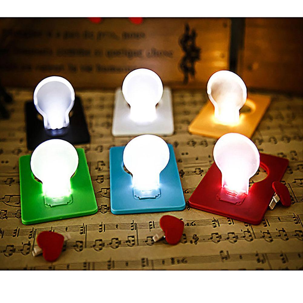 Buy Mini Portable Night Light Pocket Wallet Purse Foldable LED Card ...