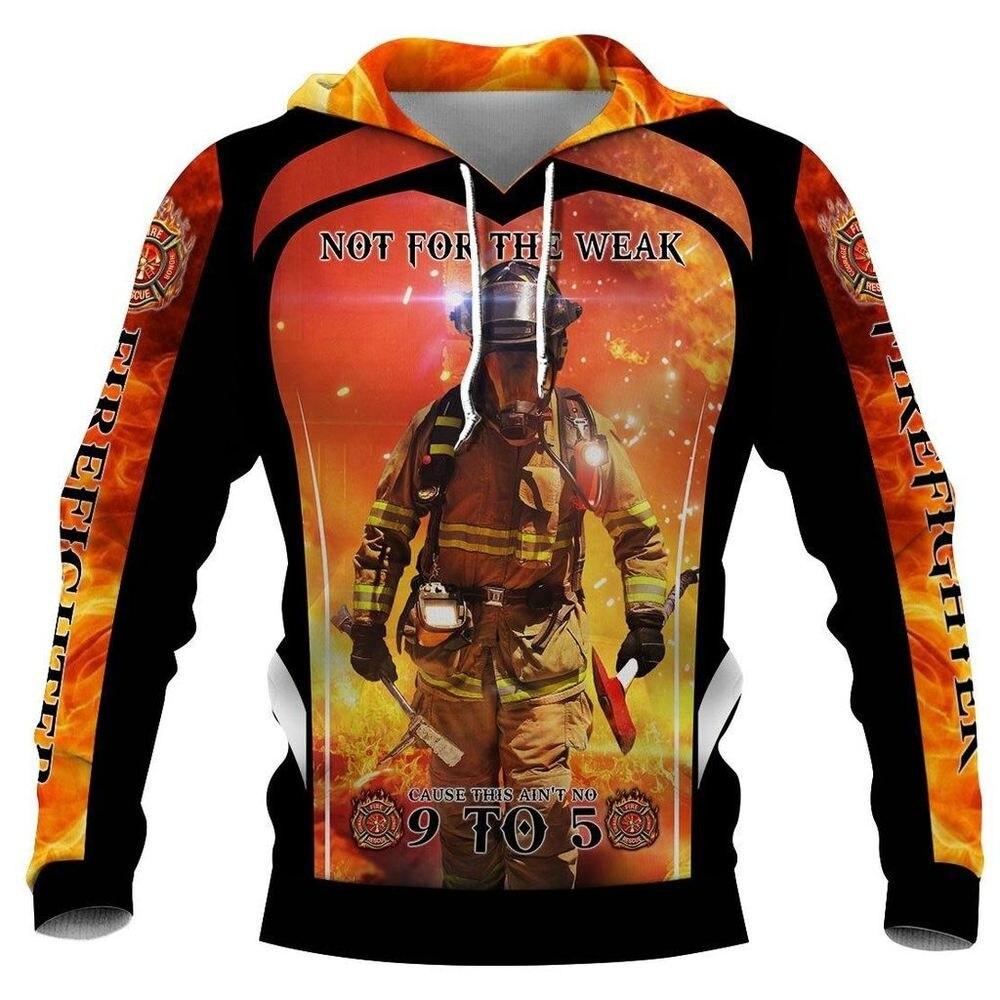 CLOOCL Harajuku Style Hoodies Firefighter Hero Fear No Evil 3D Printed ...