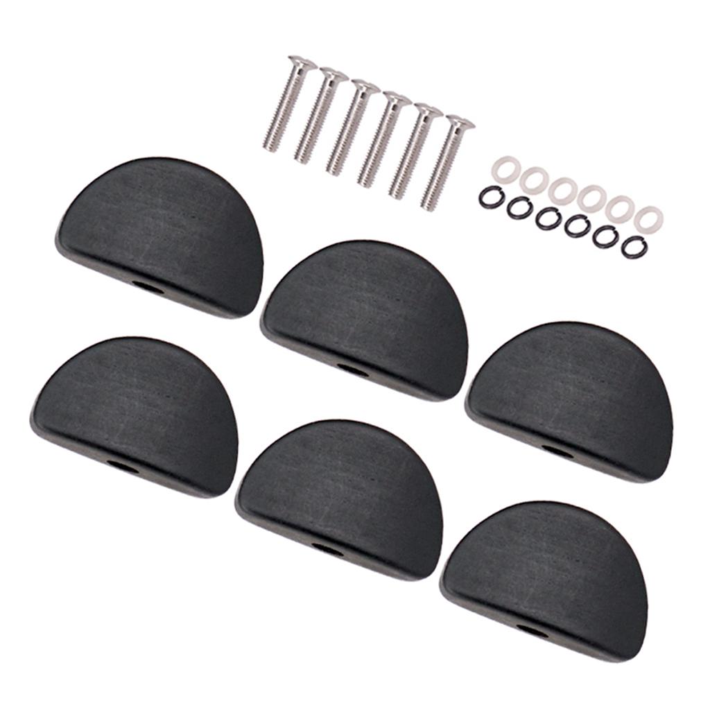 Cheap 6 Pieces Guitar Tuning Peg Button Tuner Machine Heads Wooden Cap ...