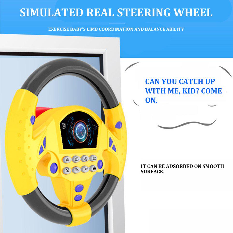 Buy Electric Toy Musical Instruments For Kids Steering Wheel Musical ...