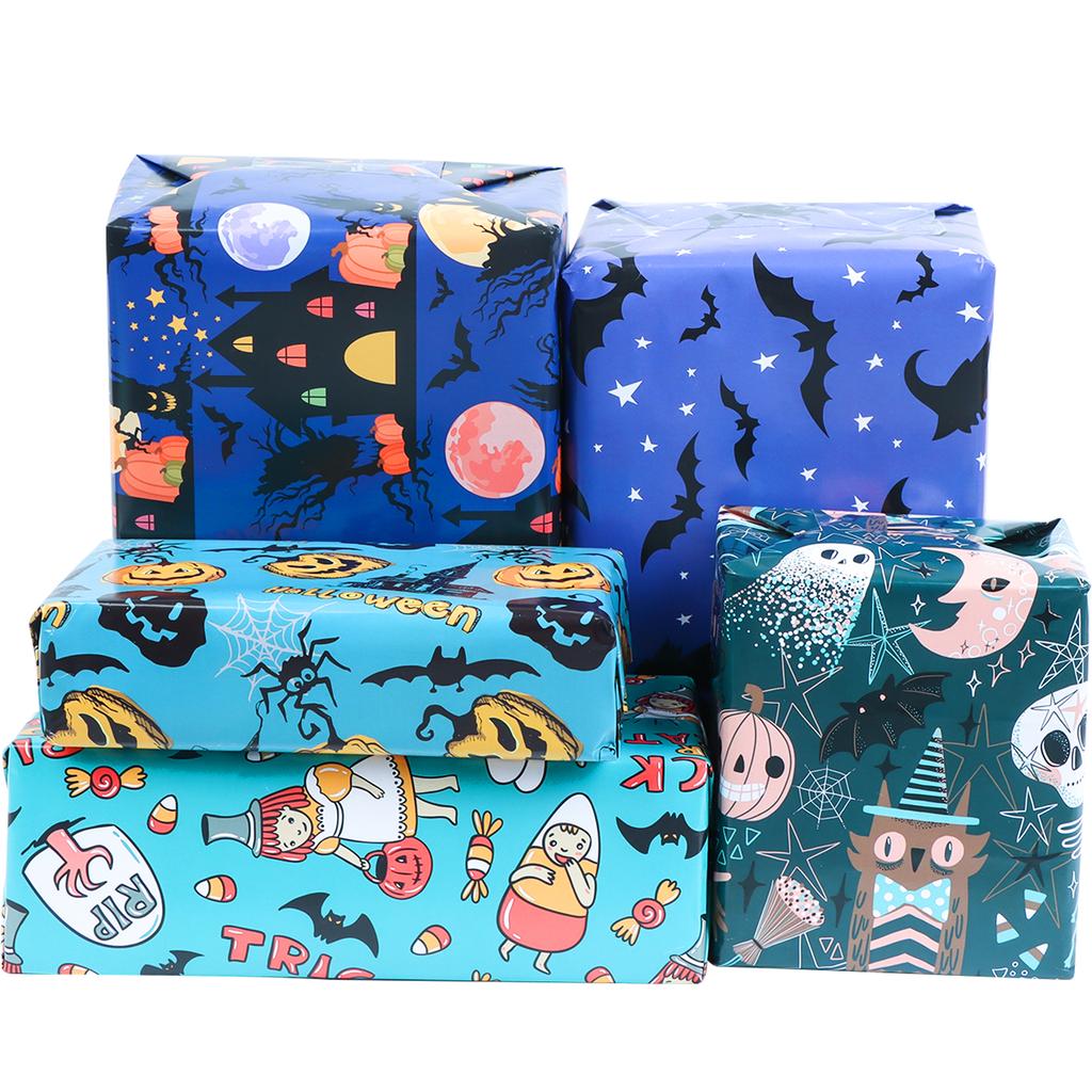 Buy 10 Sheets Halloween Wrapping Papers Gift Wrapping Papers Halloween ...