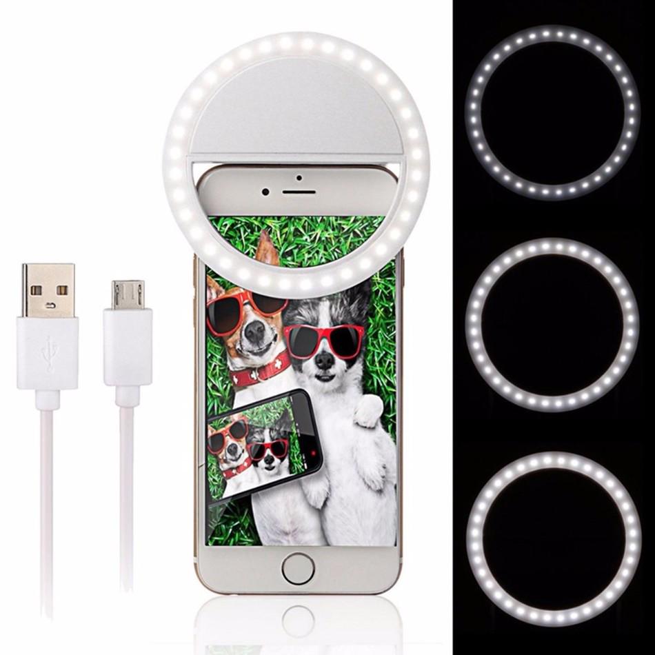 Buy Portable Selfie LED Flash Photography Ring Light USB Cable For ...
