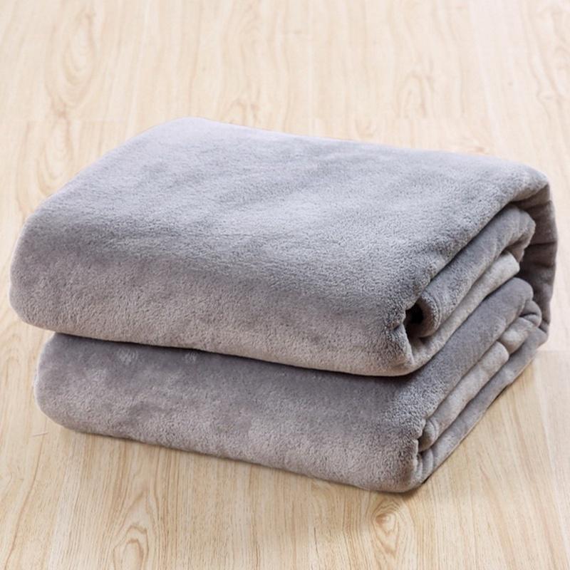 Buy 50*70cm Home Fleece Blanket Soft Throw Blanket Solid Color Blankets ...