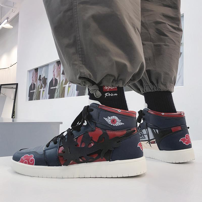 Buy Unisex Fashionable High-top Cartoon Shoes Naruto Uchiha Itachi ...