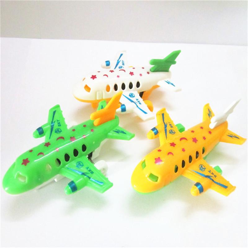 Plastic Air Bus Model Kids Children Pull Back Airliner Passenger Plane ...