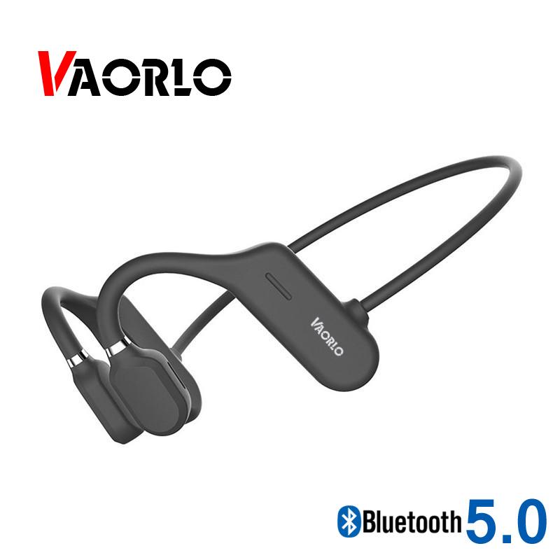 VAORLO Open Ear Wireless Earphones Sport Headset Stereo Music Bone Conduction Headphones IPX7 ...