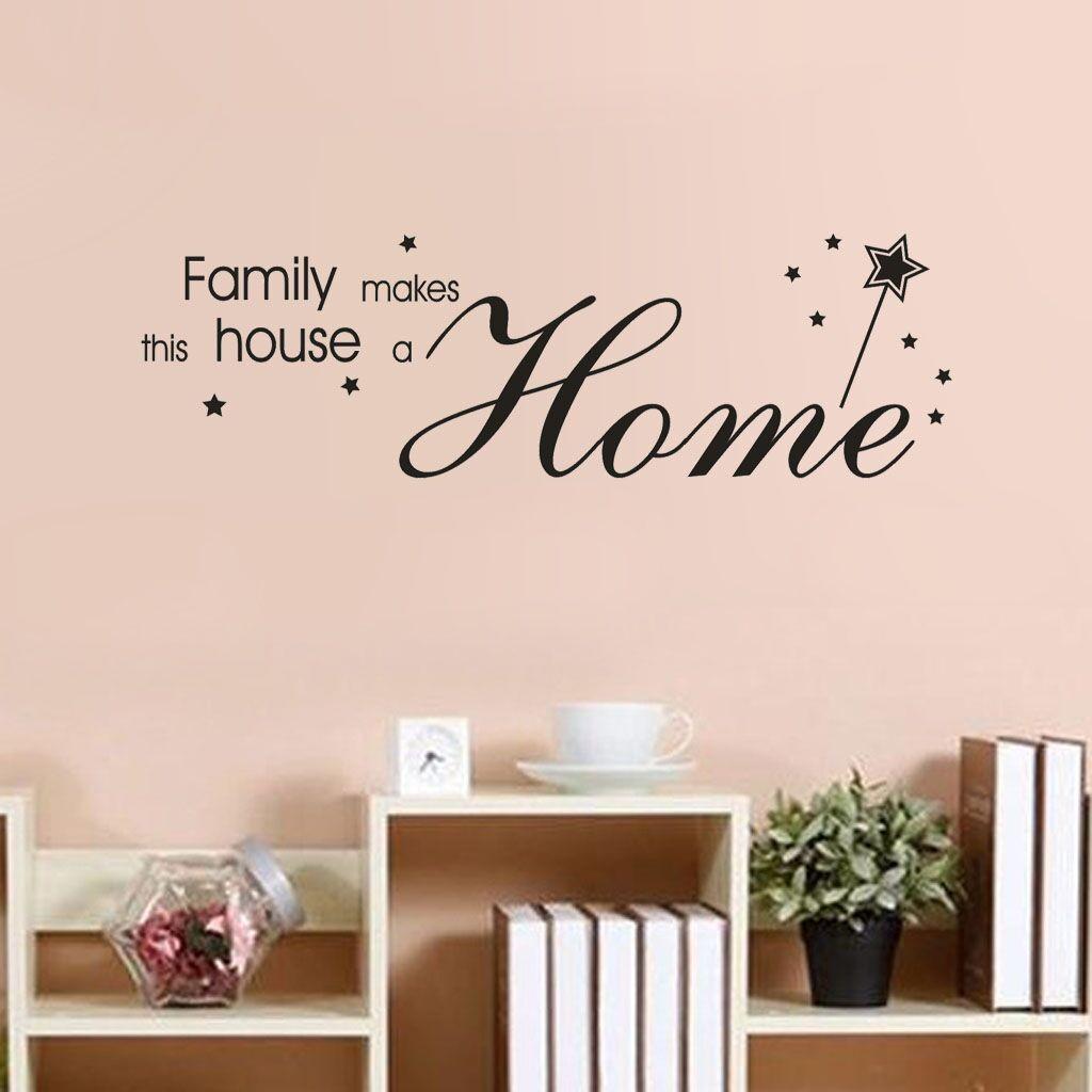 Buy Home Wall Art Removable Home Vinyl Window Wall Stickers Decal Decor ...